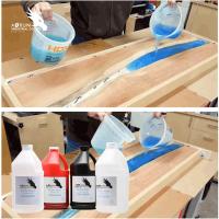China Crystal Clear Art Resin Coating 100% Solid Two Component Epoxy Resin For Bar Countertops for sale