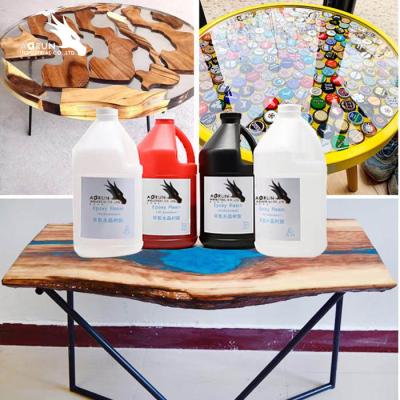 China Organic 1:1 AB Countertop Epoxy Resin Coating Colorless Bright In Surface for sale