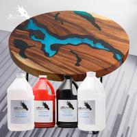 China UV Proof Countertop Epoxy Resin Rigid Casting Jewelry Making River Table for sale