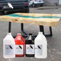 China Bar Countertops River Resin Crystal Clear Epoxy AB Glue Pure Transparent for sale