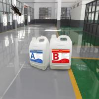 China 3:1 AB Liquid Glass Casting Resin 3D Floor Sticker Clear Colorless for sale