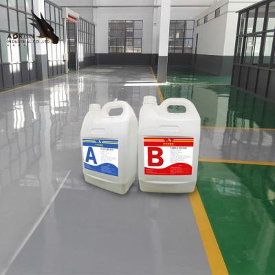 China 3:1 AB Liquid Glass Casting Resin 3D Floor Sticker Clear Colorless for sale