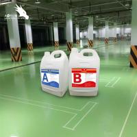 China 3:1 AB Liquid Glass Casting Resin 3D Floor Sticker Clear Colorless for sale
