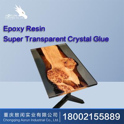 China Crystal Clear Epoxy Resin Table Art Hardener Wood AB Glue for sale