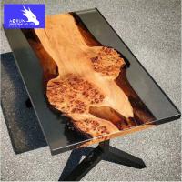 China Crystal Clear Epoxy Resin Table Art Hardener Wood AB Glue for sale