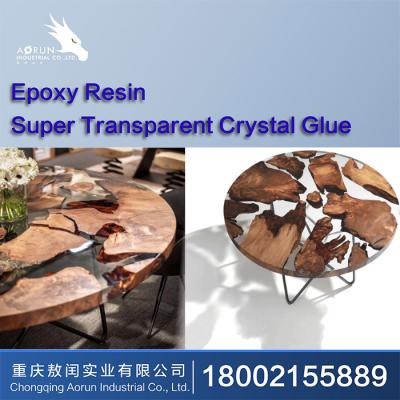 China Hard Type Epoxy Resin Art Kit Two Component Liquid With Low Viscosity River Table for sale
