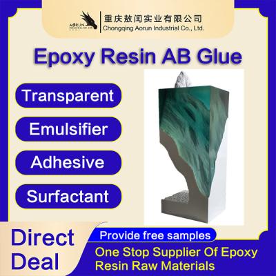 China Crystal Clear Art Epoxy Resin Table Transparent Liquid Low Viscosity for sale