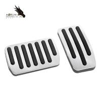 China Accessories Aluminum Alloy Accelerator Brake Rest Pedal Car Foot Pedal Pads For Tesla Model 3 Model Y for sale
