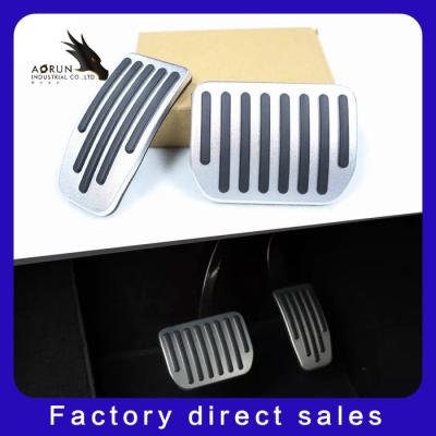 China Accessories Aluminum Alloy Accelerator Brake Rest Pedal Car Foot Pedal Pads For Tesla Model 3 Model Y for sale