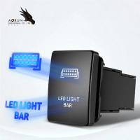 China Aorun Brand 12V Various Symbols LED Light Bar Push Button Switch Toyota Switch Car Central Control Switch for sale