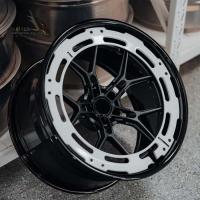 China Customized 2 Piece Super Deep Concave Brushed Bronze Polished Lip Forged Wheels for sale