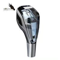 China Auto Interior Accessories Crystal Touch Luminous Pommeau De Levier De Vitesse De Voiture RGB Led  Shift Car Gear Knob for sale