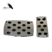 China Accept Custom Cheap Good Quality Aluminium Alloy Non-Skid Pedal Pad Accelerator Foot Pedal For Universal Car for sale