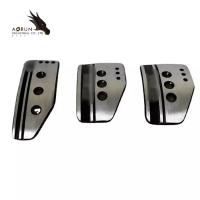 China Accept Custom Cheap Good Quality Aluminium Alloy Non-Skid Pedal Pad Accelerator Foot Pedal For Universal Car for sale
