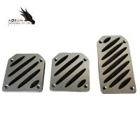 China Accept Custom Cheap Good Quality Aluminium Alloy Non-Skid Pedal Pad Accelerator Foot Pedal For Universal Car for sale