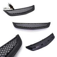 China Car Front Grill Fits For 96 97 98 99 00 01 02 03 Civ Ic EK EJ ES CX JDM Type-R Style Bumper Kit ABS Plastic for sale