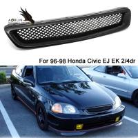 China Car Front Grill Fits For 96 97 98 99 00 01 02 03 Civ Ic EK EJ ES CX JDM Type-R Style Bumper Kit ABS Plastic for sale