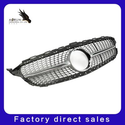 China Car Front Bumper Grille Grill For Mercedes Benz C Class W205 2014-2018 Diamond Style Racing Grills for sale