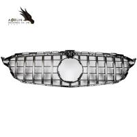 China Car Front Bumper Grille Grill For Mercedes Benz C Class W205 2014-2018 Diamond Style Racing Grills for sale
