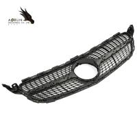 China Car Front Bumper Grille Grill For Mercedes Benz C Class W205 2014-2018 Diamond Style Racing Grills for sale