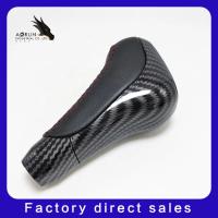China Black Genuine Leather Automatic Lever Car Gear Shift Knob For LAND CRUISER 2003-2017 LC5 4RUNNER TUNDRA TRD PRO FJ for sale