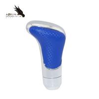 China Car Accessories Universal Leather Car Gear Shift Knob Automatic Gear Shift Knob Steering Wheel Knob for sale