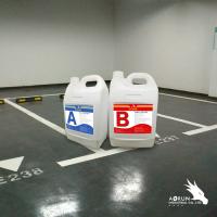 China Satin Matte Epoxy Floor Resin 150 RAL Color Floor Paint Epoxy Resin for sale