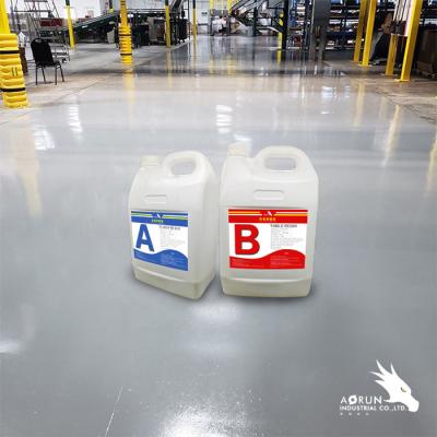 China AB 4:1 Epoxy Floor Resin Coating Water Based Epoxy Resin Fast Curing for sale