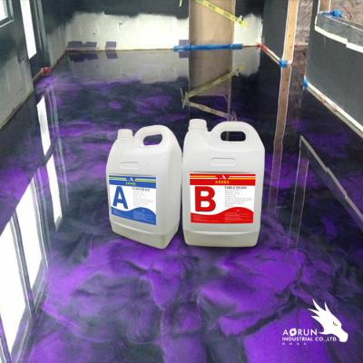 China Liquid Coating Epoxy Floor Resin Non Slip Floor Office Factory Tile Solvent Free for sale