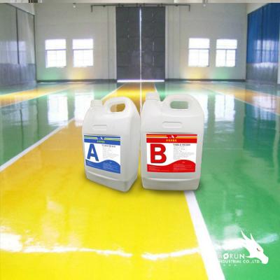 China Waterborne Concrete Epoxy Floor Resin Self Leveling Solvent Free Epoxy Resin for sale