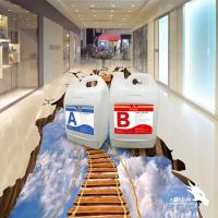 China 3D Self Leveling Garage Floor Epoxy 3:1 AB Liquid Coating Electrical Insulating Varnish for sale