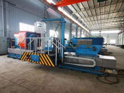 China Cathode Roller Turning Heavy Horizontal CNC Lathe Machine With 2 Cutting Tool Turrets for sale
