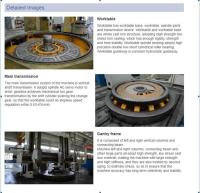 China Stable CNC Vertical Lathe Machine Single Column For Facing In Bearing Low Noise for sale