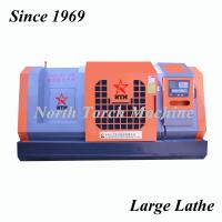 China Flat Bed CNC Lathe Machine , Precision Metal Lathe With 4 Positions Turret for sale