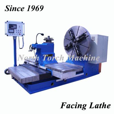China Flat Bed CNC Lathe Machine , Metal Turning Lathe Mill Cylinder Use for sale