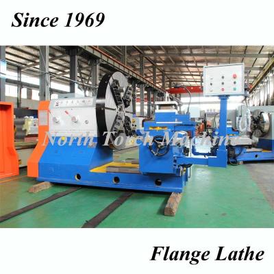 China CNC Flange Turning Lathe Floor Type 2000mm Swing Diameter for Heavy Duty Facing for sale