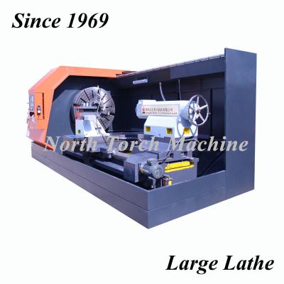 China Semi Automatic Horizontal Lathe Machine CK61125 for Turning Shipyard Propeller 1250mm Swing for sale