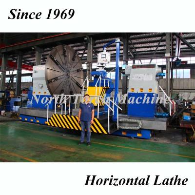 China Heavy Duty Horizontal CNC Lathe Machine 1600mm Swing for Roll Cylinder Turning for sale