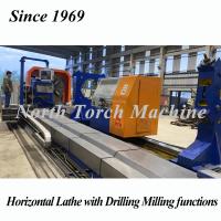 China Heavy Duty Horizontal CNC Milling Drilling Turning Lathe Machine CK61160 1600mm Swing for sale