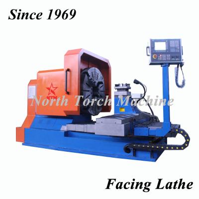 China CNC Horizontal Facing Lathe CK64250 3T Workpiece 22kW Heavy Duty Flange Turning for sale
