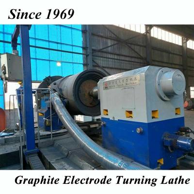 China Heavy Duty Horizontal CNC Lathe 1600mm Swing Diameter 8000mm Length for Graphite Electrode Turning for sale