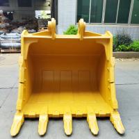 China Curved Reinforced Excavator Digging Bucket Heavy Duty Powder Coated Excavator Attachment for sale