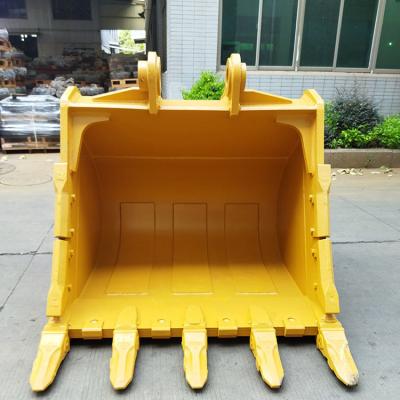 China Curved Reinforced Excavator Digging Bucket Heavy Duty Powder Coated Excavator Attachment for sale