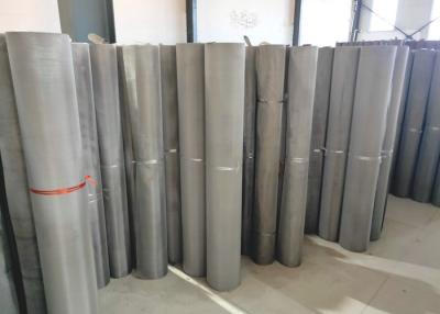 China 4 Ft. X 100 Ft. Silver Wire Mesh , 28X28 Mesh Plain Weave Woven Fabric for sale