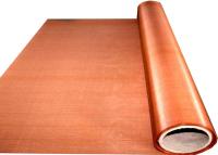 China 99.8% 100 Mesh Copper Wire Mesh / Fabric 1m Width Non Magnetic for sale