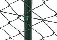 China 30m Woven Chain Link Mesh Fence / Galvanized Diamond Wire Mesh for sale