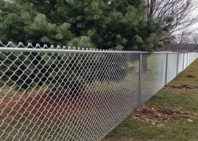 China 25-100mm Chain Link Wire Mesh / 25m Diamond Chain Link Fence For Garden for sale