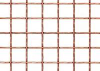 China Copper / Brass Crimped Wire Mesh Square Opening Acid Resistant For Cabinets for sale