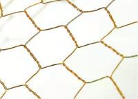 China Brass / Copper Hexagonal Wire Mesh 0.5-2m Width For Protection for sale