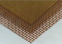 China Crimped Pure Copper Wire Mesh 0.6-1.3m Width Woven Type Length Customized for sale